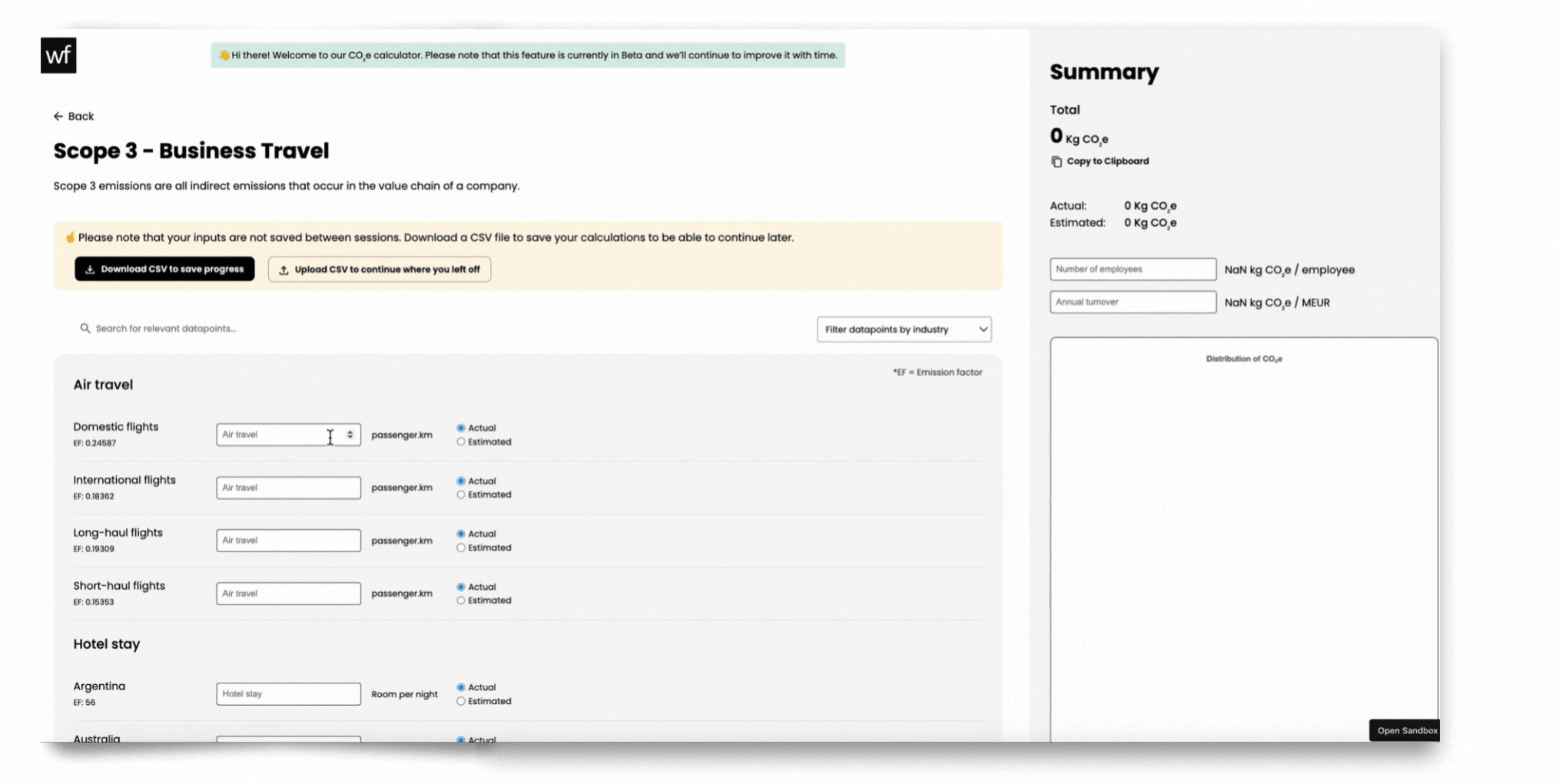 Access your supply chain emissions with the CO2e Emission Calculator